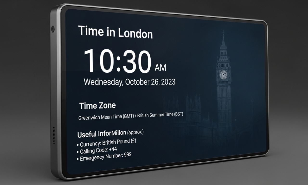 Time in London – Current Time, Time Zone, and Useful Information